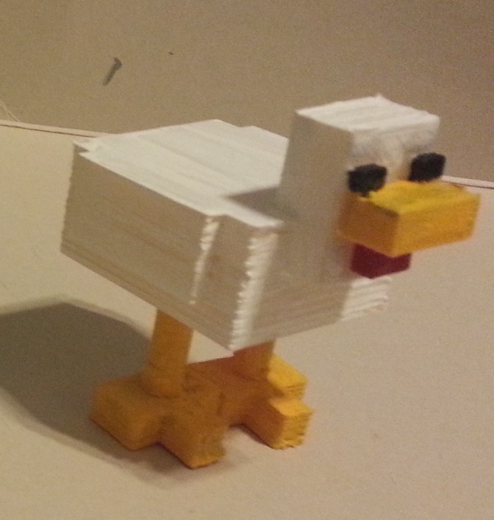 Free 3D file Minecraft Chicken 🐔・Template to download and 3D print・Cults
