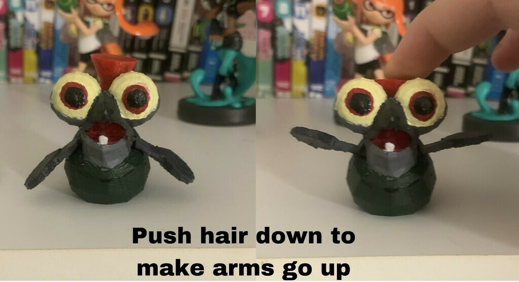 Free 3D file small fry Splatoon (moving arms)・3D print design to ...