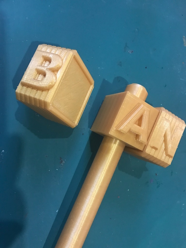 Free 3D file Mighty Ban Hammer・3D printable model to download・Cults