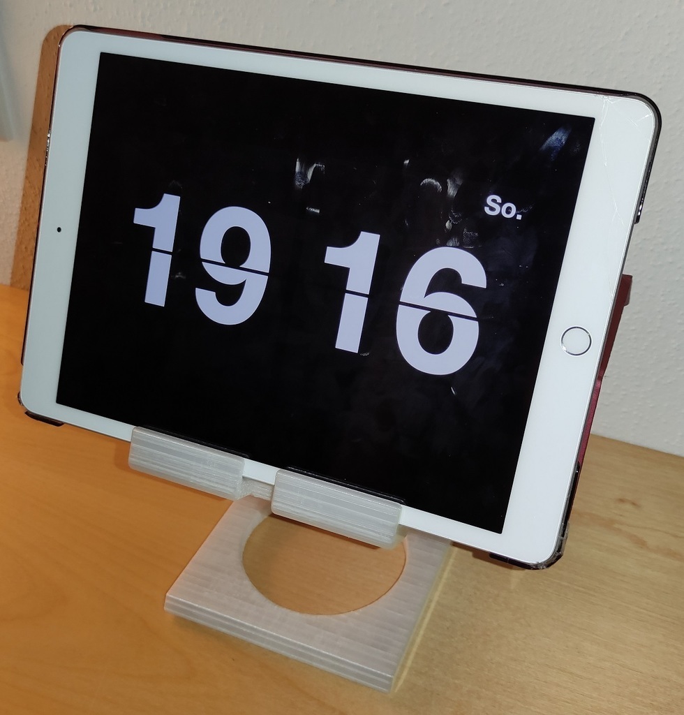 STL file iPad stand ergonomic・3D print object to download・Cults