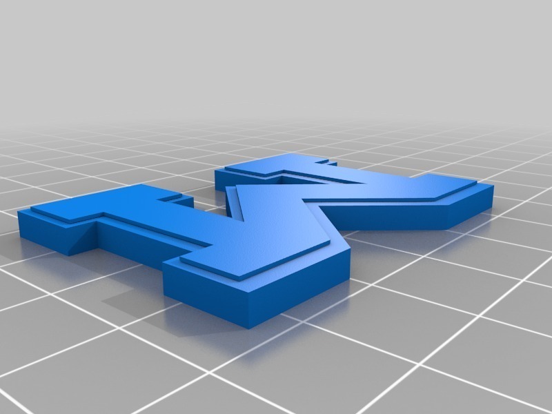 Free 3D file Michigan M with Raised Center・3D printing design to ...