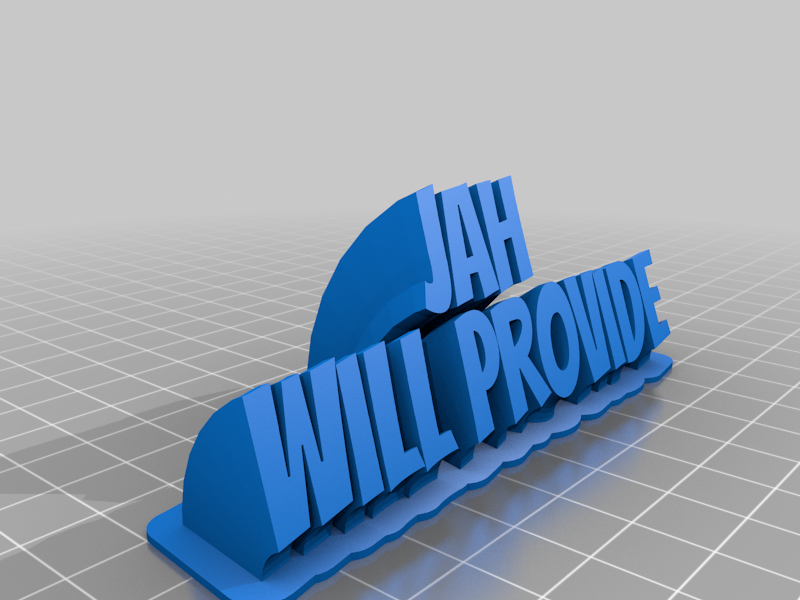 Free 3D file My CustoJahmized Sweeping 2-line name plate (text ...