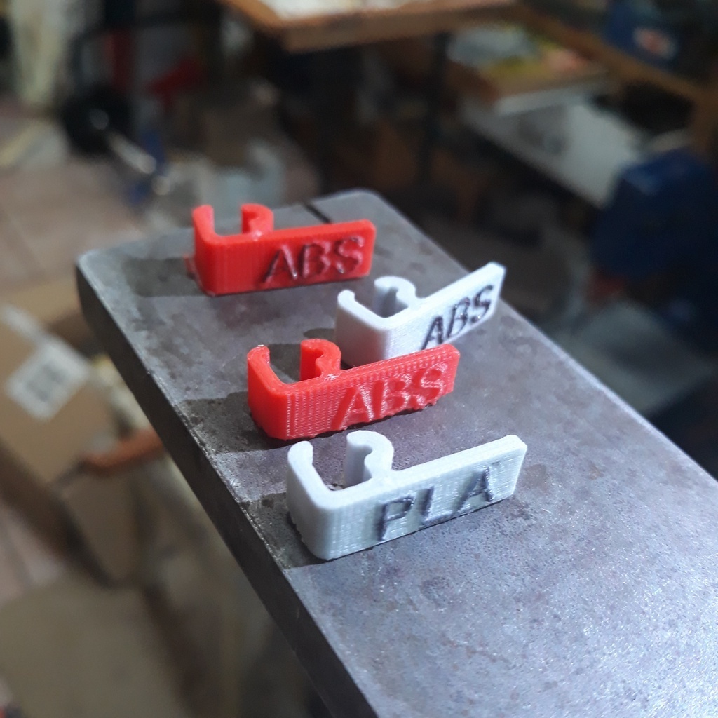 Free 3D file Lettered Filament Clip ABS PLA PVA TPU and BLANK 🪢・3D ...