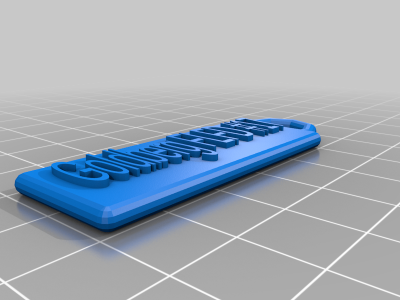 Free 3D file name tag-3・Design to download and 3D print・Cults