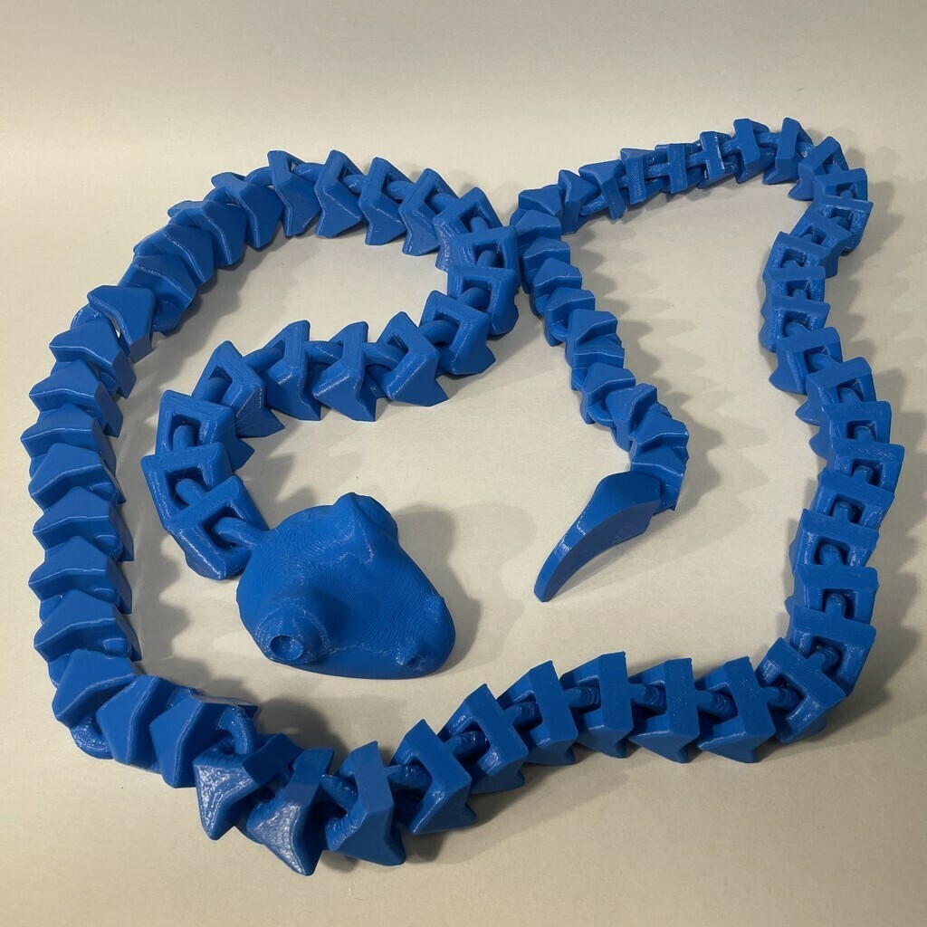 Free 3D file SNAKE 141.5 CM LONG・3D printer model to download・Cults