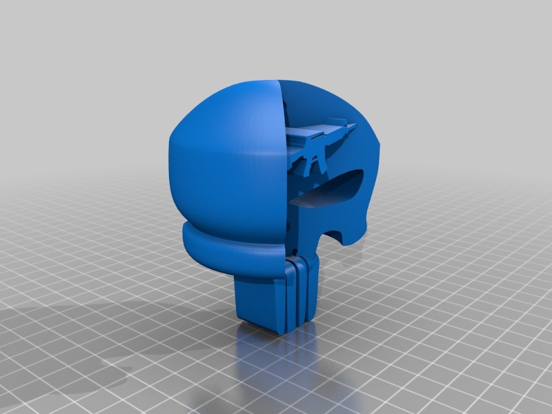 Free 3D file punisher key chain・Template to download and 3D print・Cults