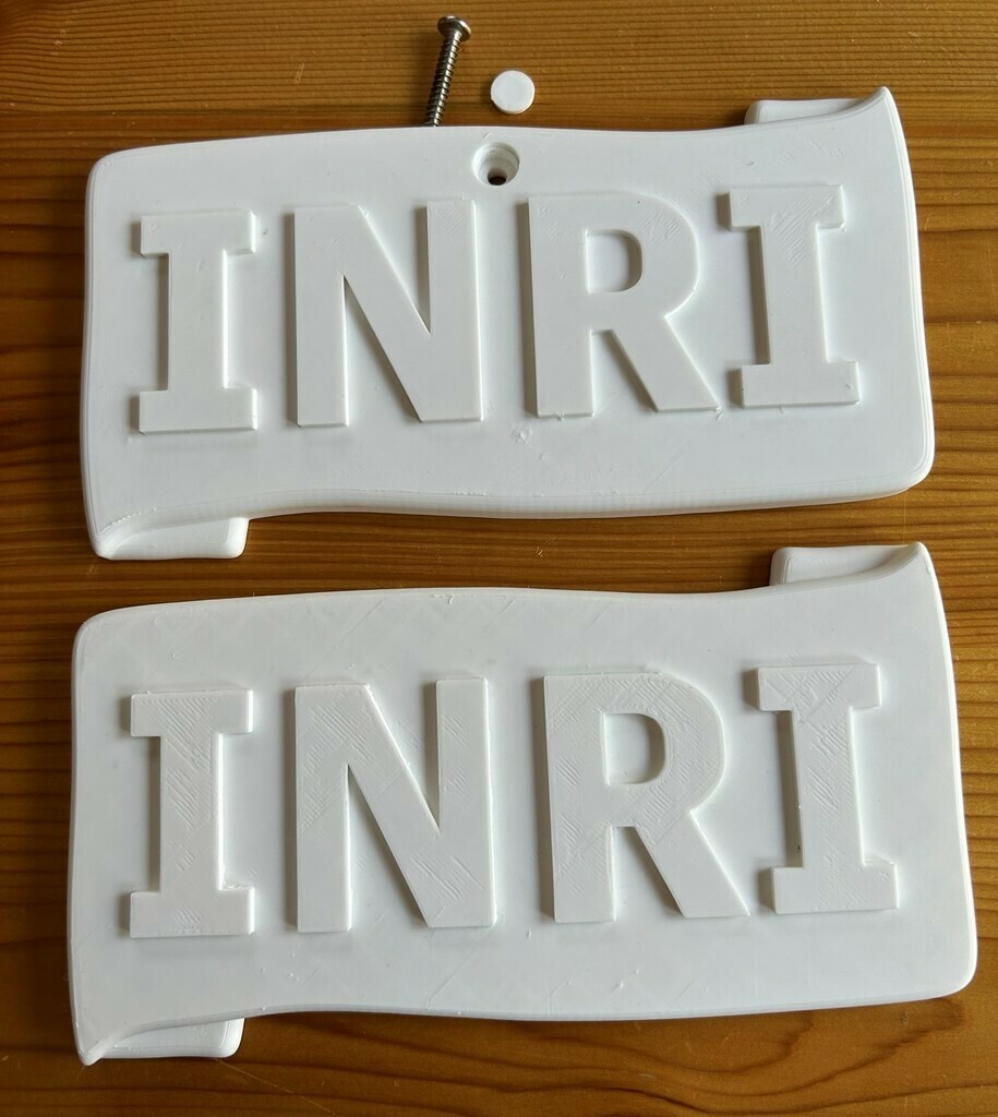 Free 3D file INRI Plaque・3D printable model to download・Cults