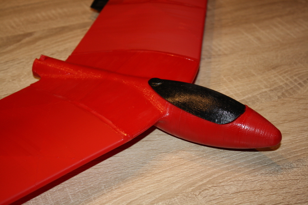 Free 3D file RC Flying Wing Fuselage for small Printers・3D printable ...