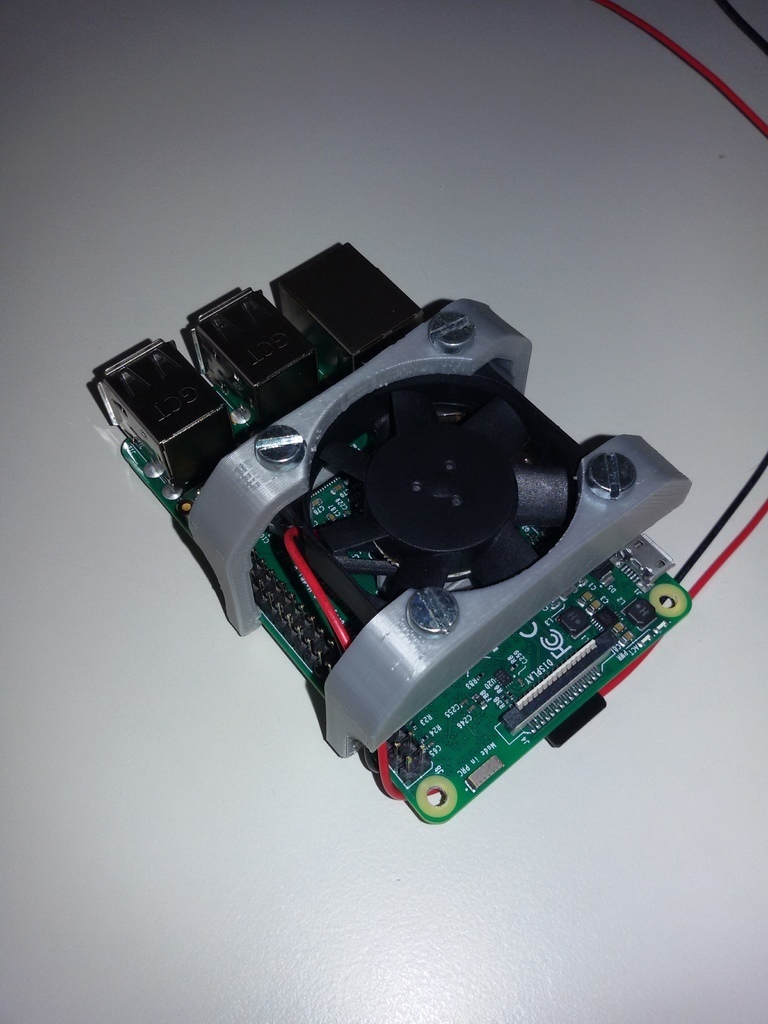 Free 3D file Raspberry Pi 3 Fan Holder・Design to download and 3D print ...