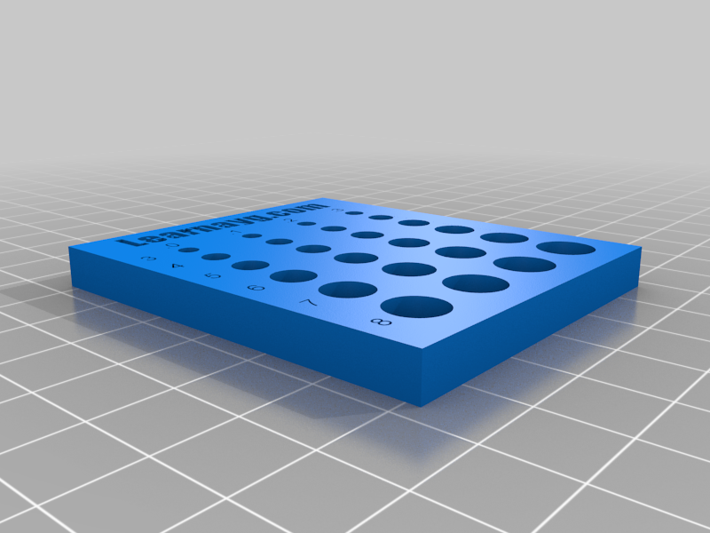 Fichier 3D gratuit Jauge de tolérance des trous pour la conception d ...