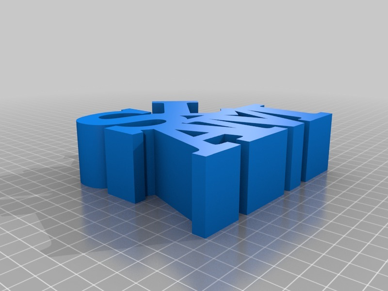Free 3D file SLAM WORD Sculpture・3D printer design to download・Cults