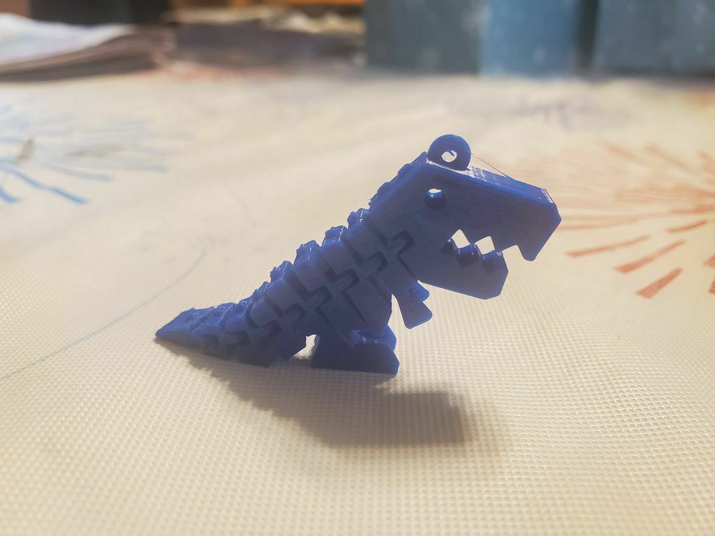 Free 3D file Flexi Rex keychain (remix)・3D printer design to download・Cults