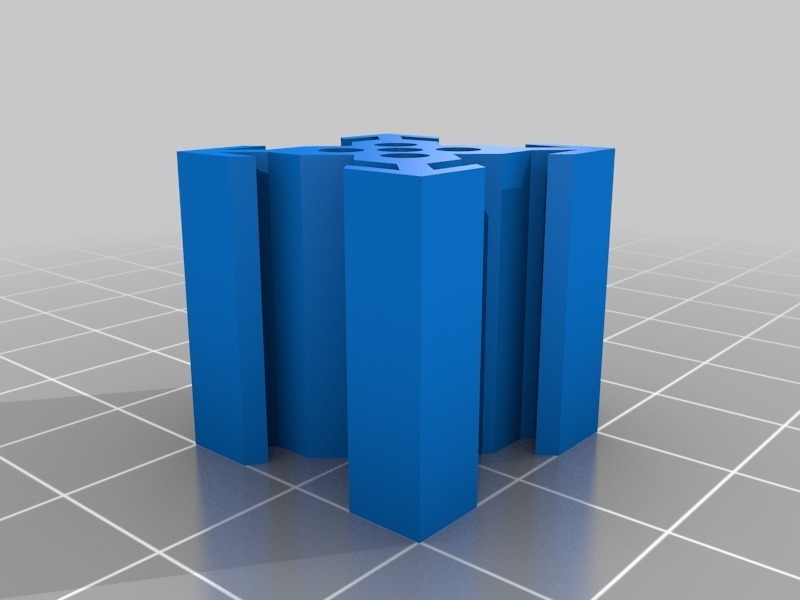 Free 3D file Aluminum Snowflake V-Slot V-Rail Design 20mm x 20mm ️・3D ...