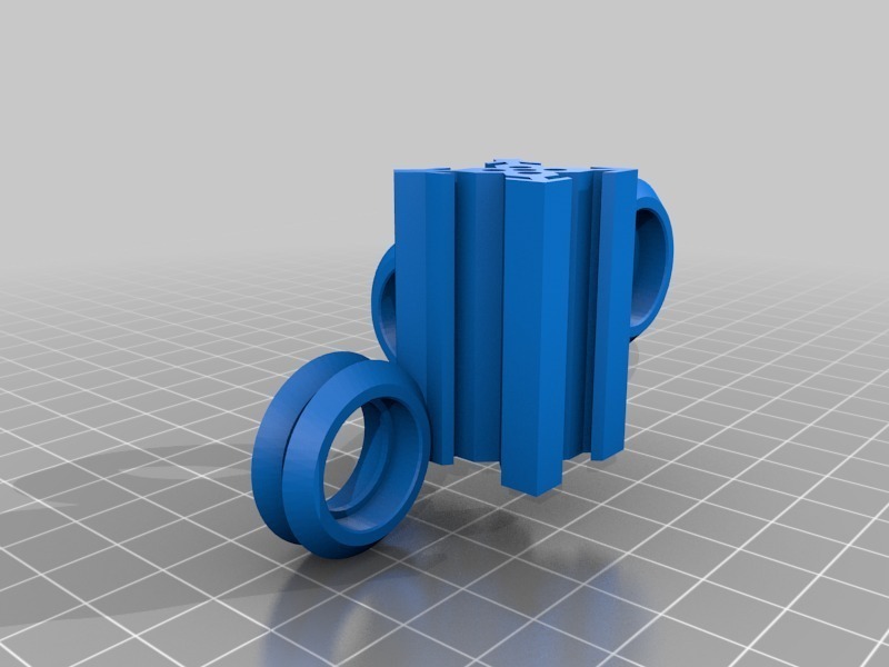 Free 3D file Aluminum Snowflake V-Slot V-Rail Design 20mm x 20mm ️・3D ...