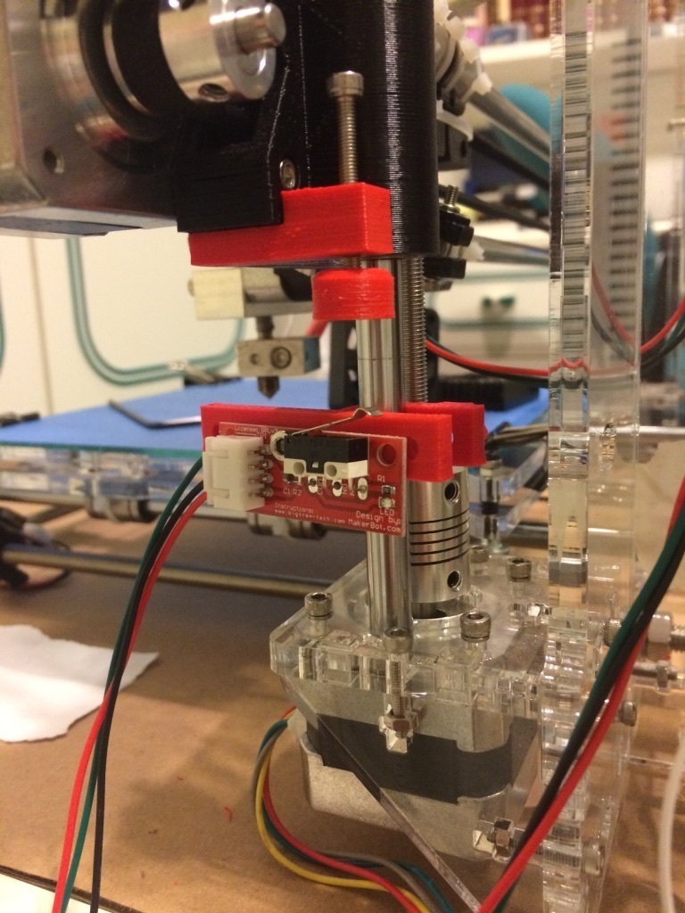 Free 3D file Z Axis Adjustable Endstop - Folgertech Prusa i3・Template ...