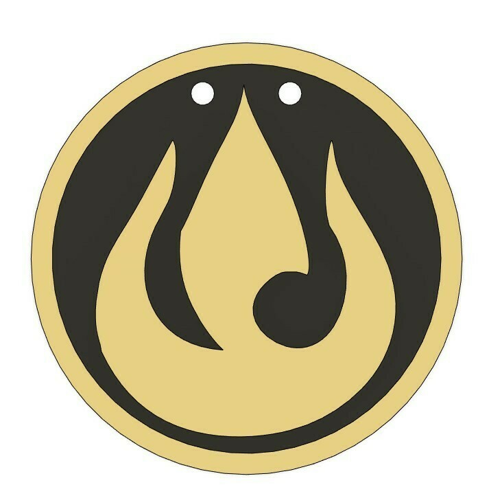 Free 3D file Fire nation pendant・3D printing idea to download・Cults