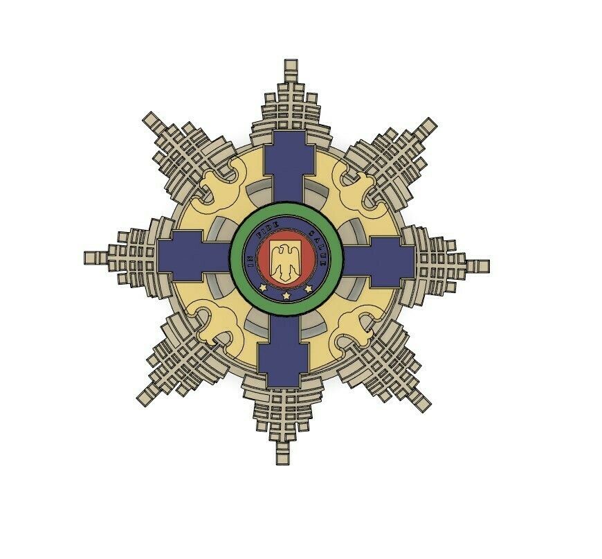 Free 3D file Order of the Star of Romania Grand Cross ver・3D printable ...