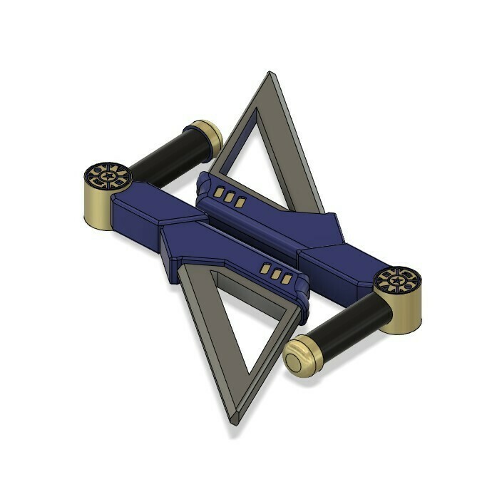 Free 3D file Blue Zeo Tonfa 1:12・3D print model to download・Cults
