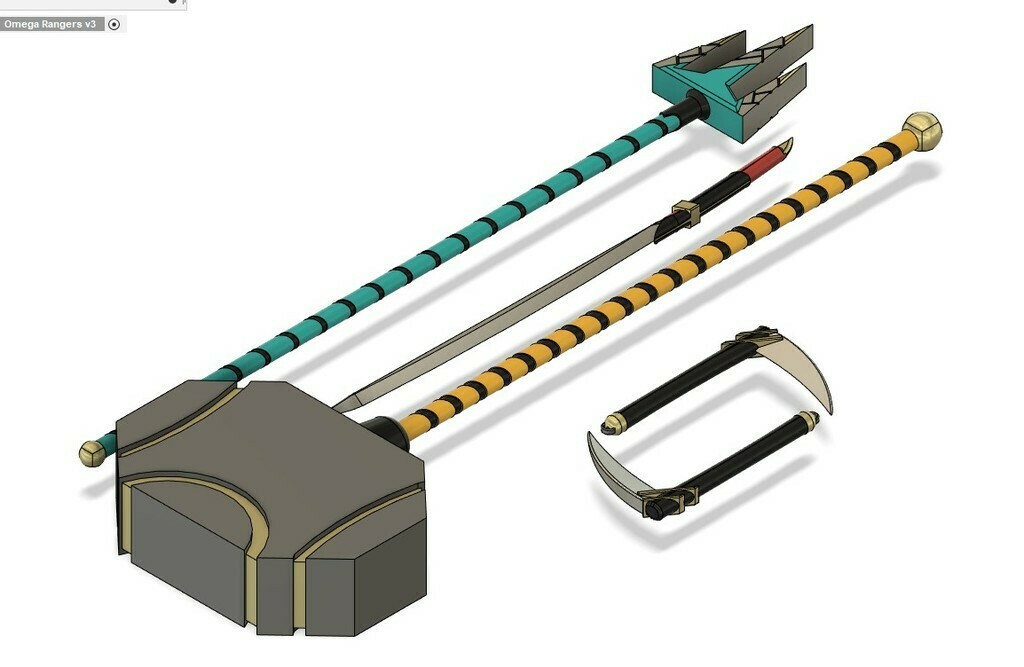 Archivo 3D gratis Armas Omega Ranger・Modelo de impresión 3D para ...