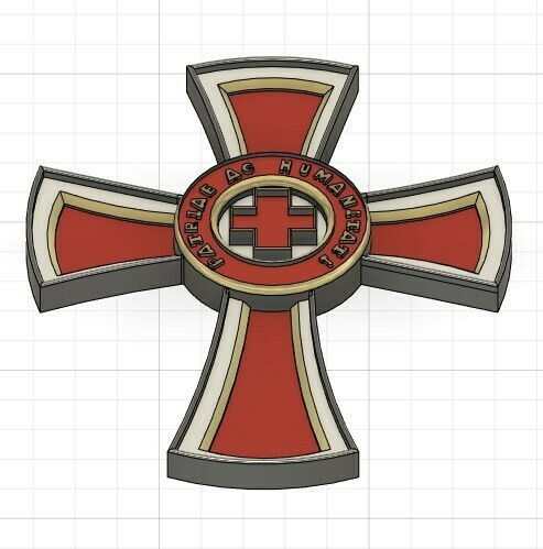 Free 3D file Austro-Hungarian Red Cross (civil version)・3D printer ...