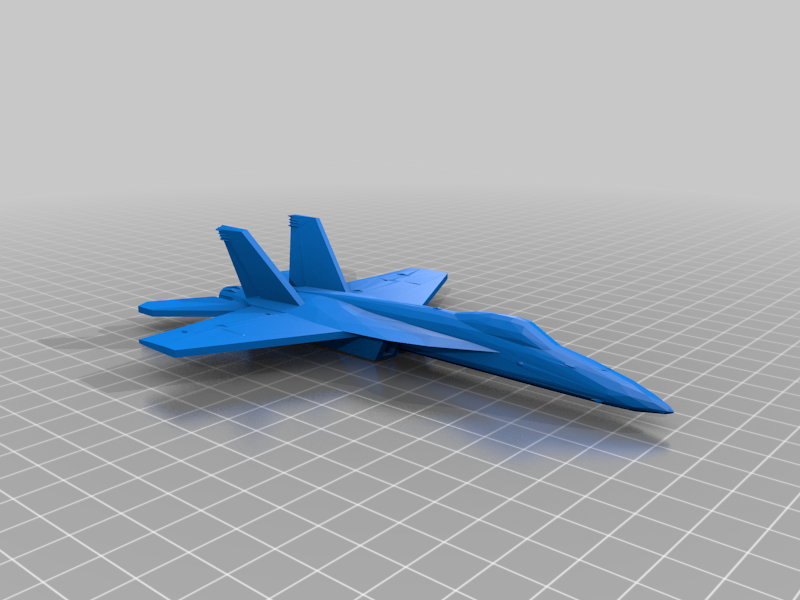 Free 3D file Low Poly Fighter Jet・Template to download and 3D print・Cults