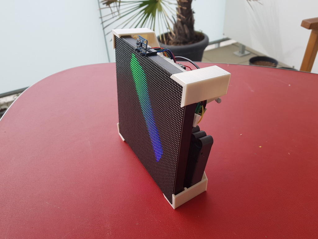 Free 3D file LED matrix frame for 64x64 (2.5 mm pitch)・3D printing ...