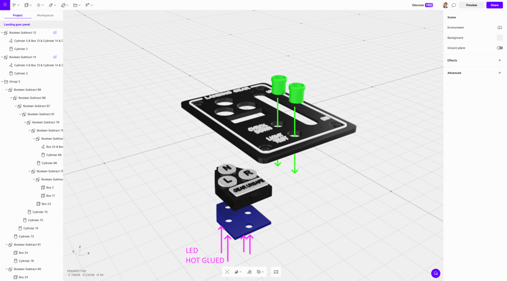 Free 3D file TBM 900 Landing gear panel・Object to download and to 3D ...