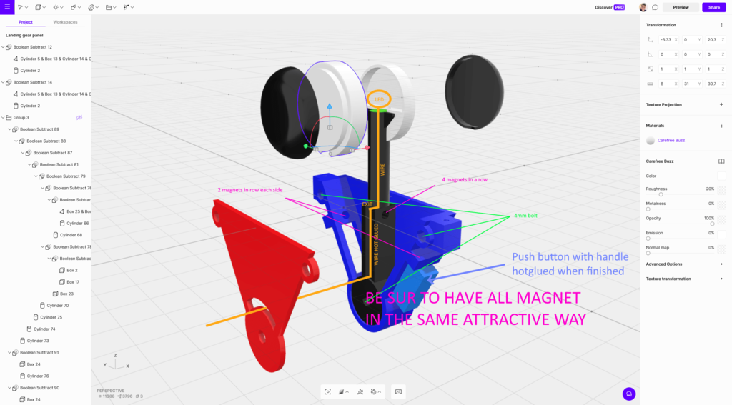 Free 3D file TBM 900 Landing gear panel・Object to download and to 3D ...