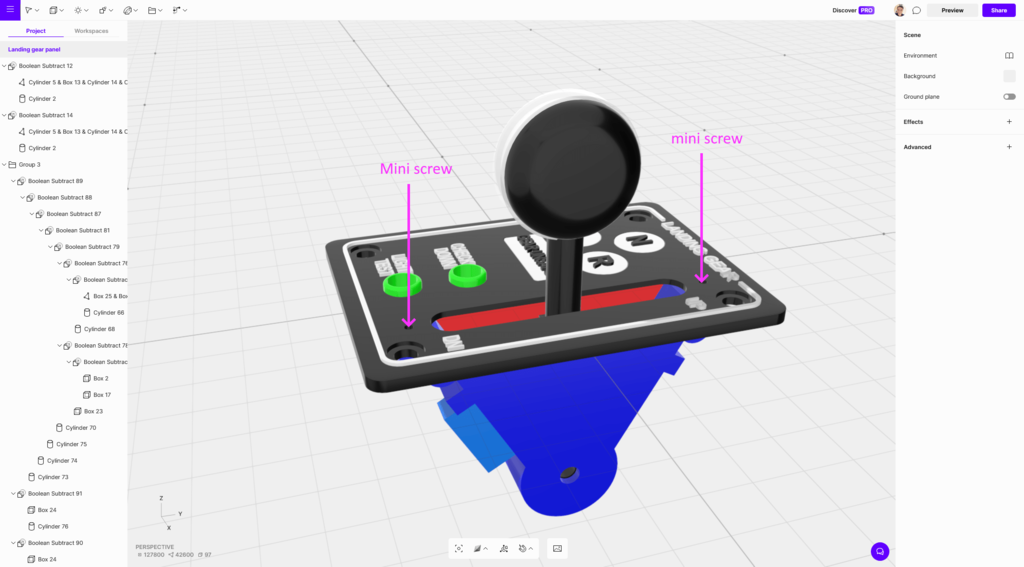 Free 3D file TBM 900 Landing gear panel・Object to download and to 3D ...