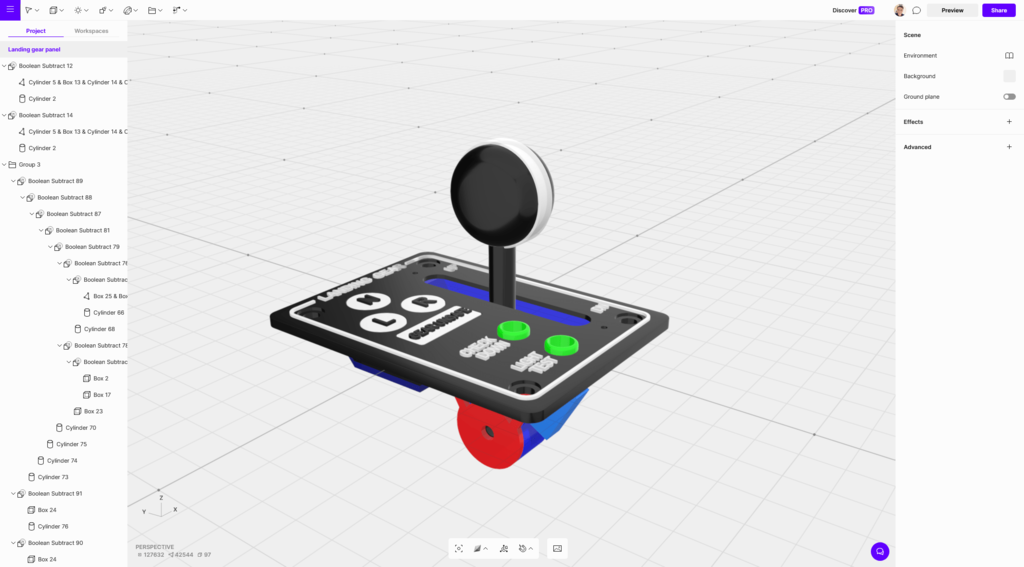 Free 3D file TBM 900 Landing gear panel・Object to download and to 3D ...