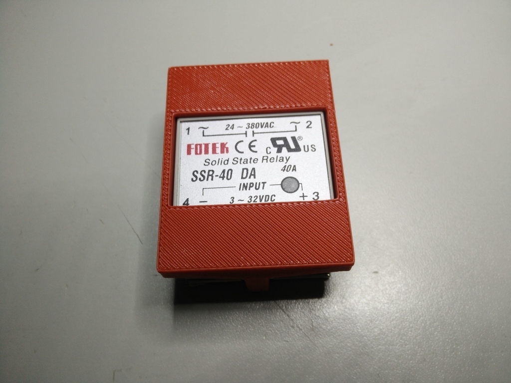 Free 3D file SSR Solid State Relay cover with clips・Model to download ...