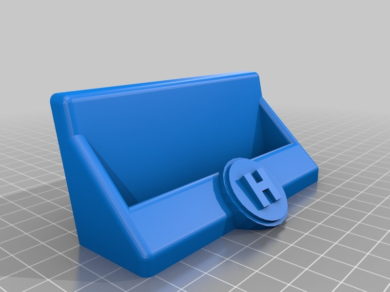 Free 3D file H Business Card Holder・3D print design to download・Cults