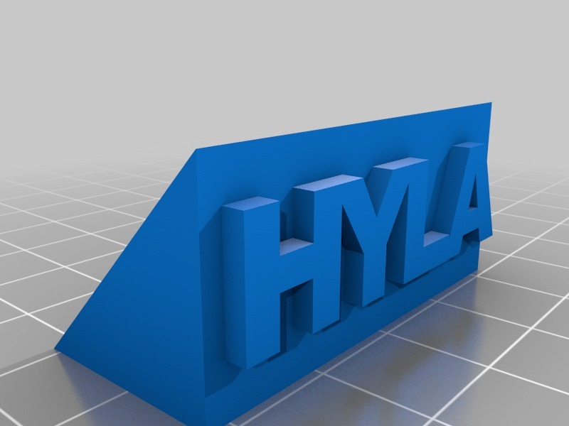 Free 3D file Hyla Name Plate・3D printing idea to download・Cults