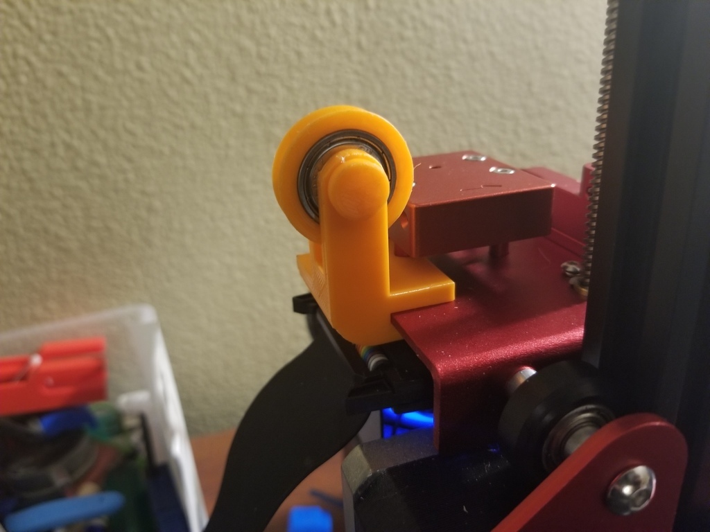 Free 3D file Cr 10 S PRO filament roller guide 608 bearing・Template to ...