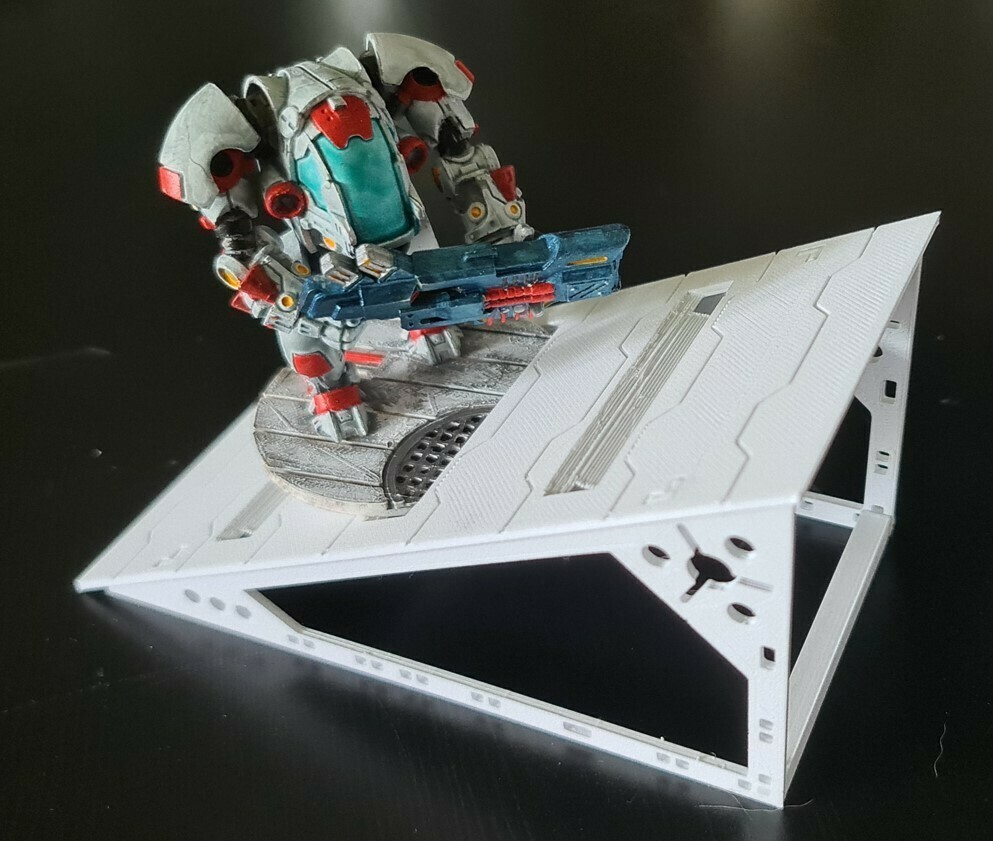 Free 3D file 3" cube Sci-fi modular terrain 18 - ramp・3D printing ...