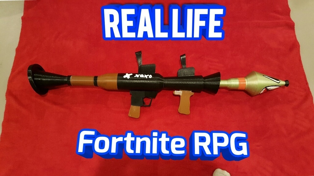 Archivo STL gratis Fortnite RPG a tamaño real 🦸・Plan para descargar y ...