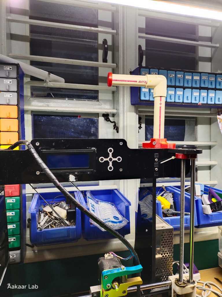 Free 3D file spool holder for anet a8 3d printer using 3d printed part and PVC pipe 0.75 inch 🖨️ ...