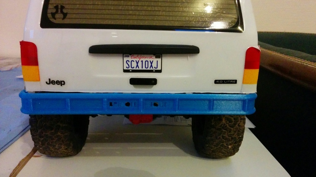 Free 3D file R/C CAR AXIAL SCX10 II (2) short rear BUMPER (AX31393 ...