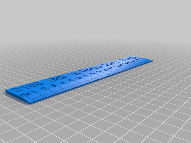 Free 3D file judge ruler・3D printing model to download・Cults