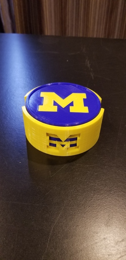 Free 3D file Michigan Coaster Holder・3D printer model to download・Cults