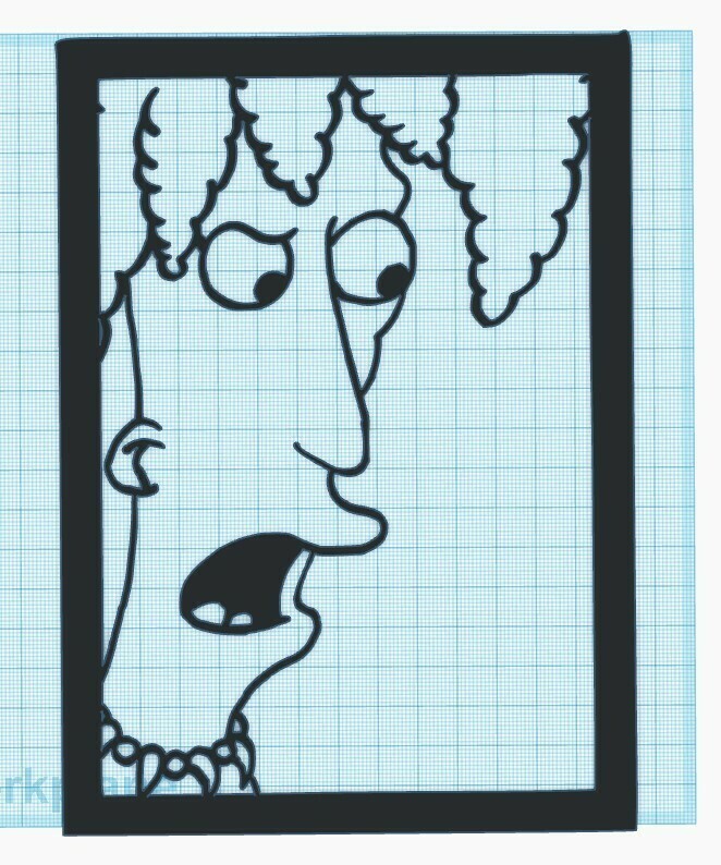 Free 3D file SideShow Bob framed wall art・3D printer model to download ...