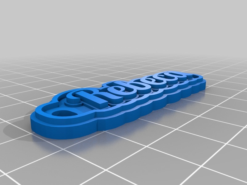 Free 3d File Rebeca Keychain・3d Print Design To Download・cults 