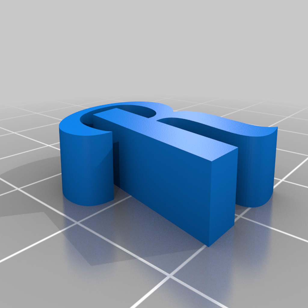 Free 3D file R・3D print design to download・Cults