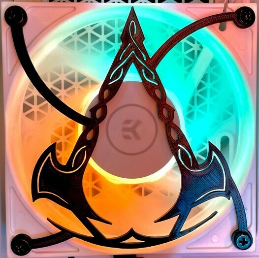 Free 3D file Assassin's Creed 120mm fan cover・3D printable design to ...