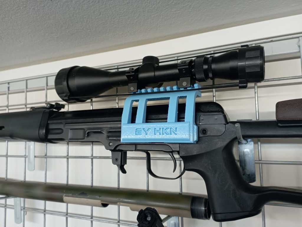 Archivo 3D gratis Airsoft cyma dragunov lateral Scope mount・Modelo para ...