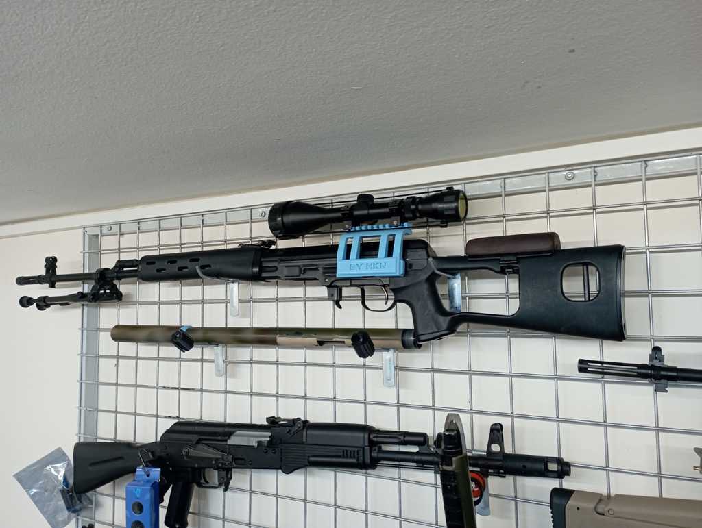 Archivo 3D gratis Airsoft cyma dragunov lateral Scope mount・Modelo para ...