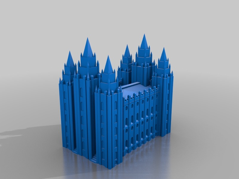 Free 3D file The Salt Lake City Temple (Mormon) 🧂・3D printer model to ...