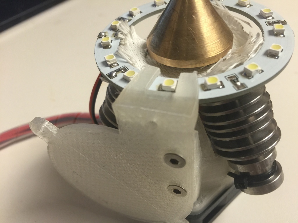 Free 3D file Diamond Hotend Blower Fan Mount with added LED Ring ...