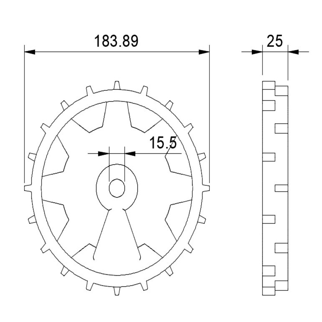 Free 3D file robot mower wheel rep_al・3D print model to download・Cults
