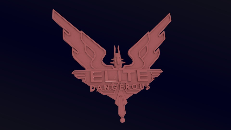 Free 3D file Elite Dangerous Logo・3D print model to download・Cults